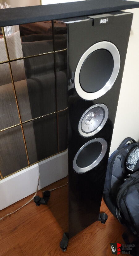PPU - KEF R700 Black Piano Floor Standing Speakers, Pair, Mint ...