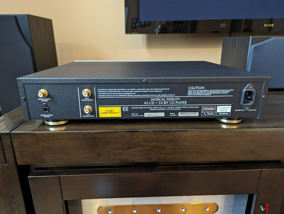 Musical Fidelity A3 CD 24 Bit Player Photo #4239586 - US Audio Mart