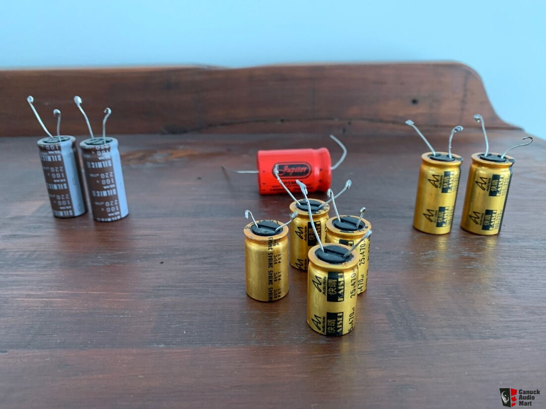 Black Gate, Audio Note, Elna and Jupiter electrolytic capacitors Photo ...