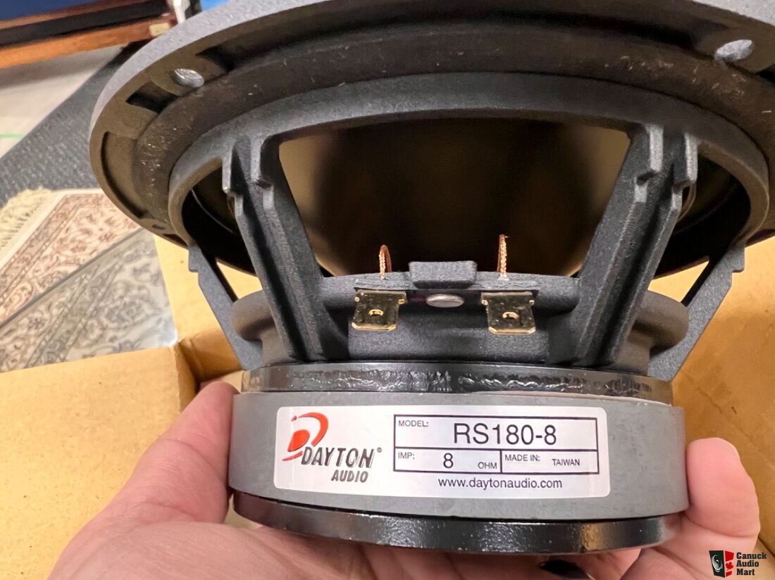 Dayton Audio Reference Series RS180-8 Driver lot of 4 w/ tweeters MTM ...