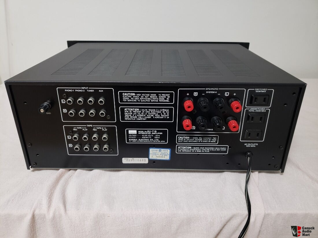 Sansui Au719 Amp. 90 w .superior example. REDUCED Photo #4249275 - UK ...