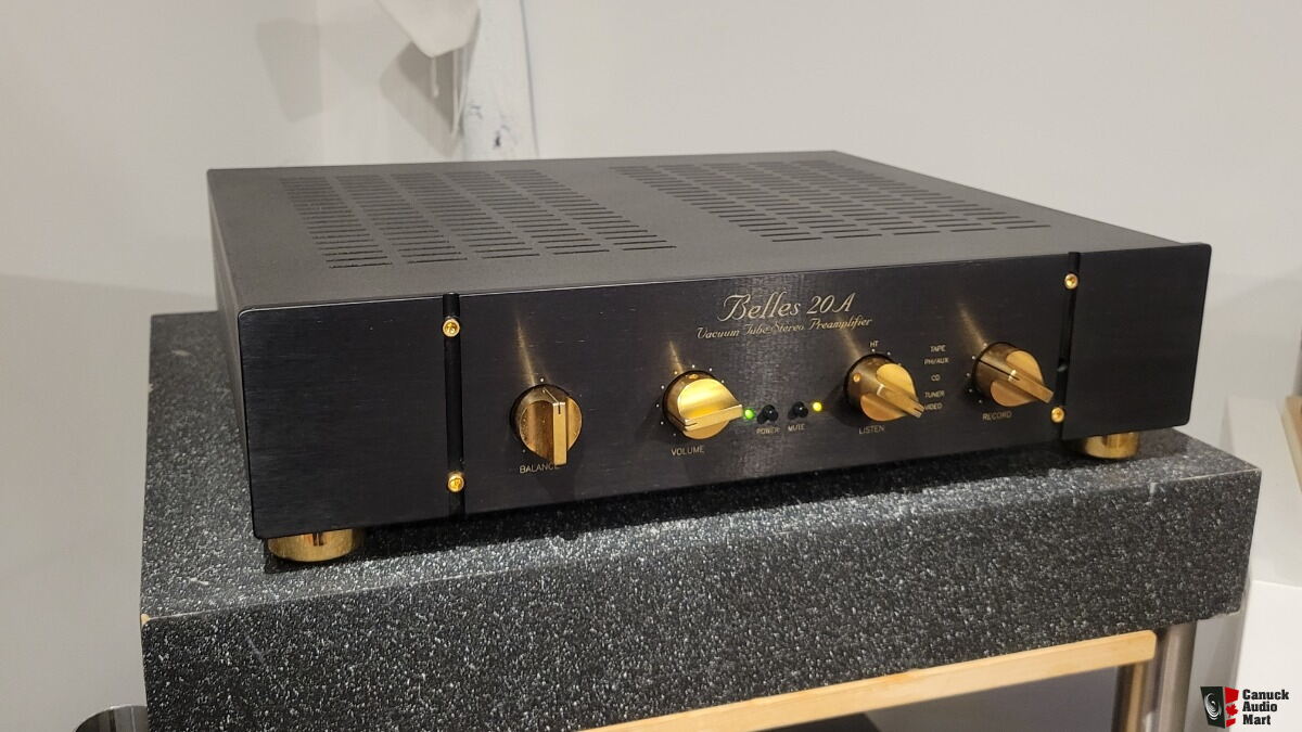 Belles 20A tube preamplifier line stage balanced connection remote ...