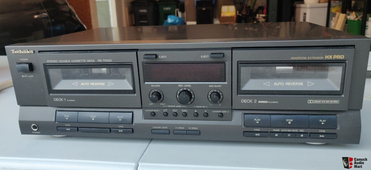Technics Stereo Double Cassette Deck RS-TR333 ****Read Description ...