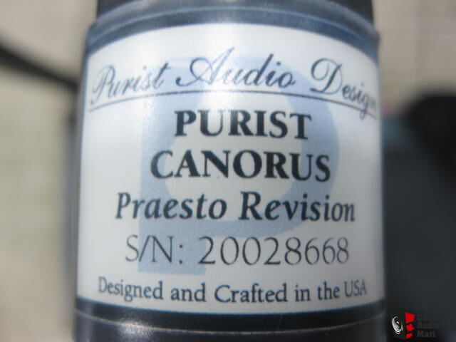 Purist Audio Design - Canorus Praesto Revision Power Cord 1.0 meter ...