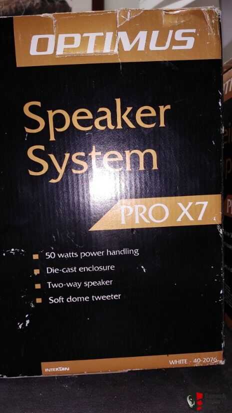 OPTIMUS PRO X7 Bookshelf Speakers New Old Stock! Photo #4261298 ...