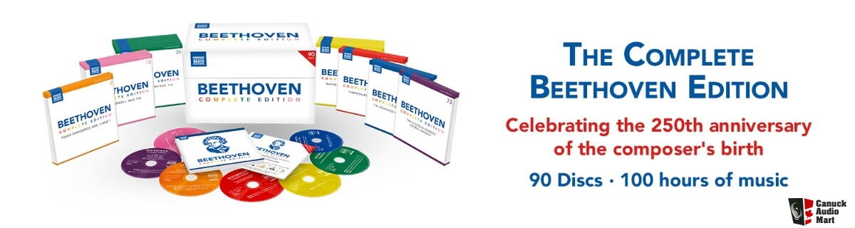 THE COMPLETE BEETHOVEN Limited Edition Naxos Boxset 90 CDs Photo ...