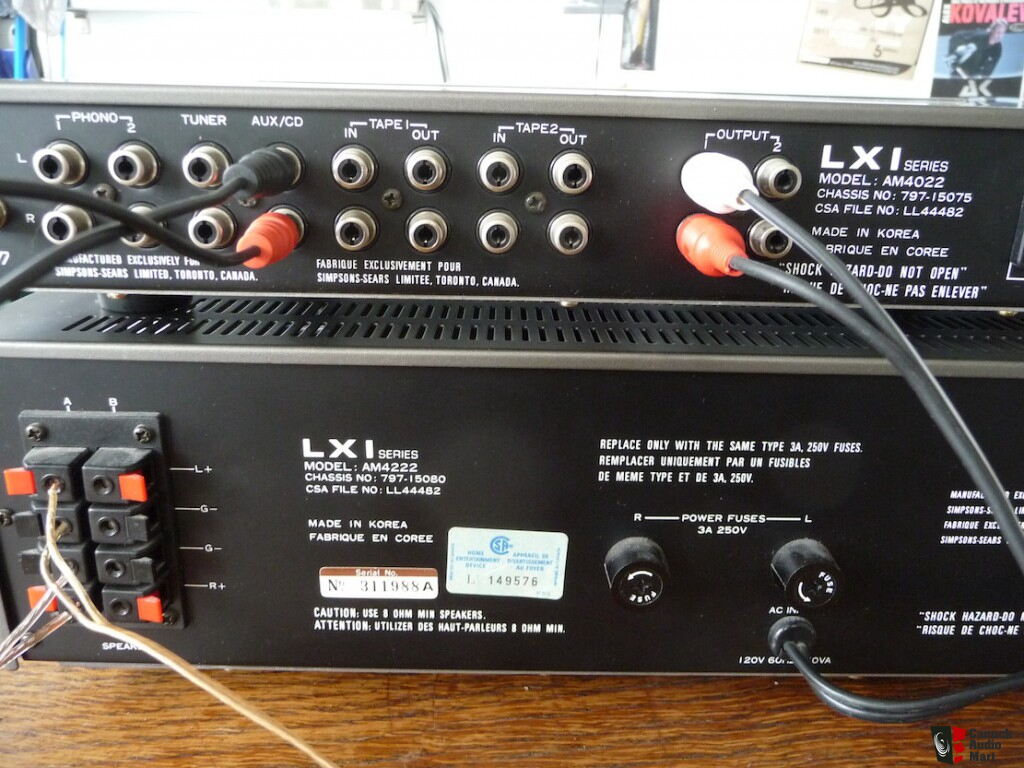 Sherwood / LXI Mosfet AM4222 Power Amp w AM4022 Preamp Photo #426452 ...