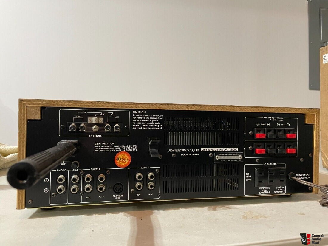 Reduced! TOTL AKAI AA-1200 Photo #4268032 - Canuck Audio Mart