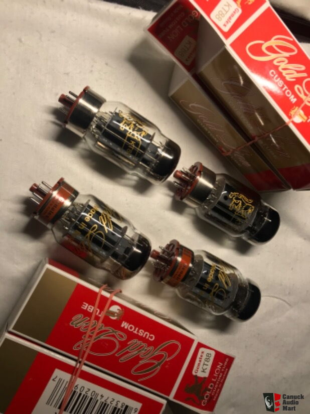 4 Gold Lion KT88 Tubes For Sale - Canuck Audio Mart