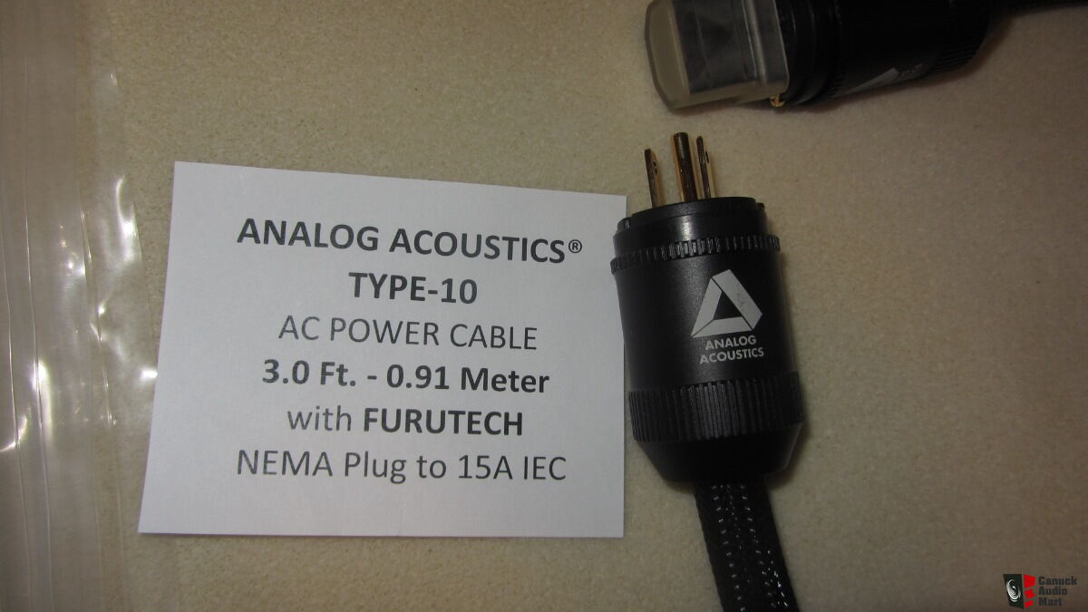 Analog Acoustics power cables Photo #4274907 - Canuck Audio Mart