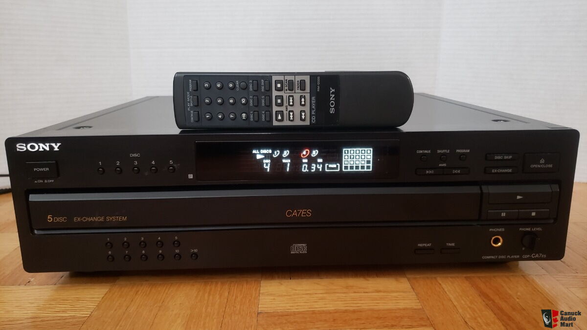Sony CDP-CA7ES 5 Disc CD EX-Change System With Original Remote Control ...