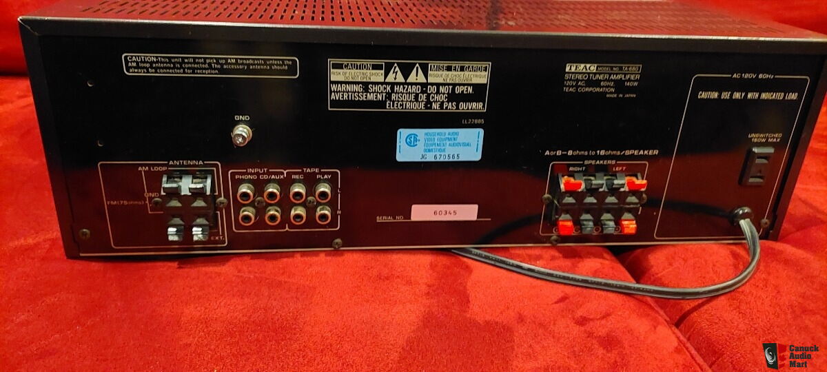 Rare TEAC TA-680 DC stereo receiver Photo #4281371 - UK Audio Mart