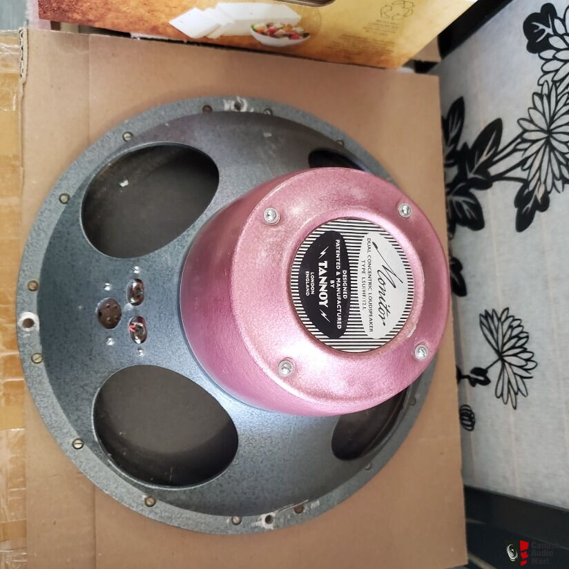 Single Tannoy 12" Red Monitor Orange Dust Cover with Crossover in ...