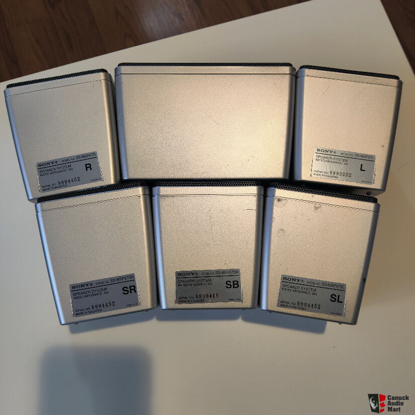 Sony 6 Speaker System Set Surround Sound SS-CNP67, SS-MSP67 Photo ...