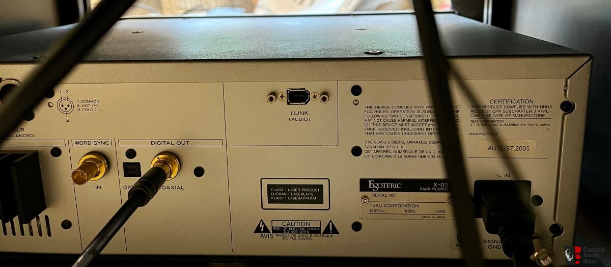 Esoteric X-03 Super Audio CD Player Photo #4285675 - US Audio Mart