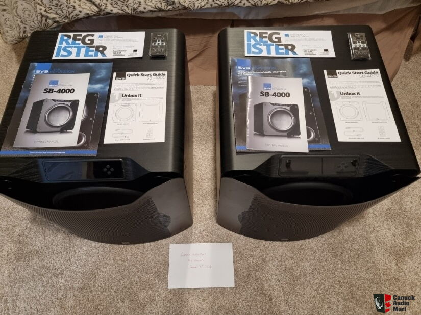 SVS SB4000 X 2 For Sale - Canuck Audio Mart