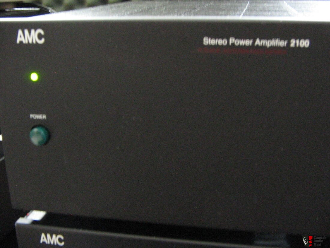 Pair of AMC2100 Mono Blocs, 250Watts into 8 ohm; Bi-amping compatible ...