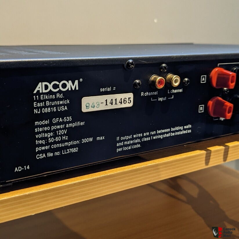 Adcom GFA-535 power amplifier Photo #4296012 - US Audio Mart
