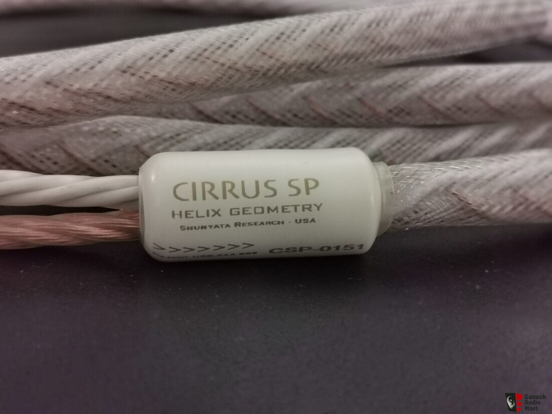Shunyata CIRRUS SP Helix Geometry CSP-0151 Hand Built speaker cables, 8 ...