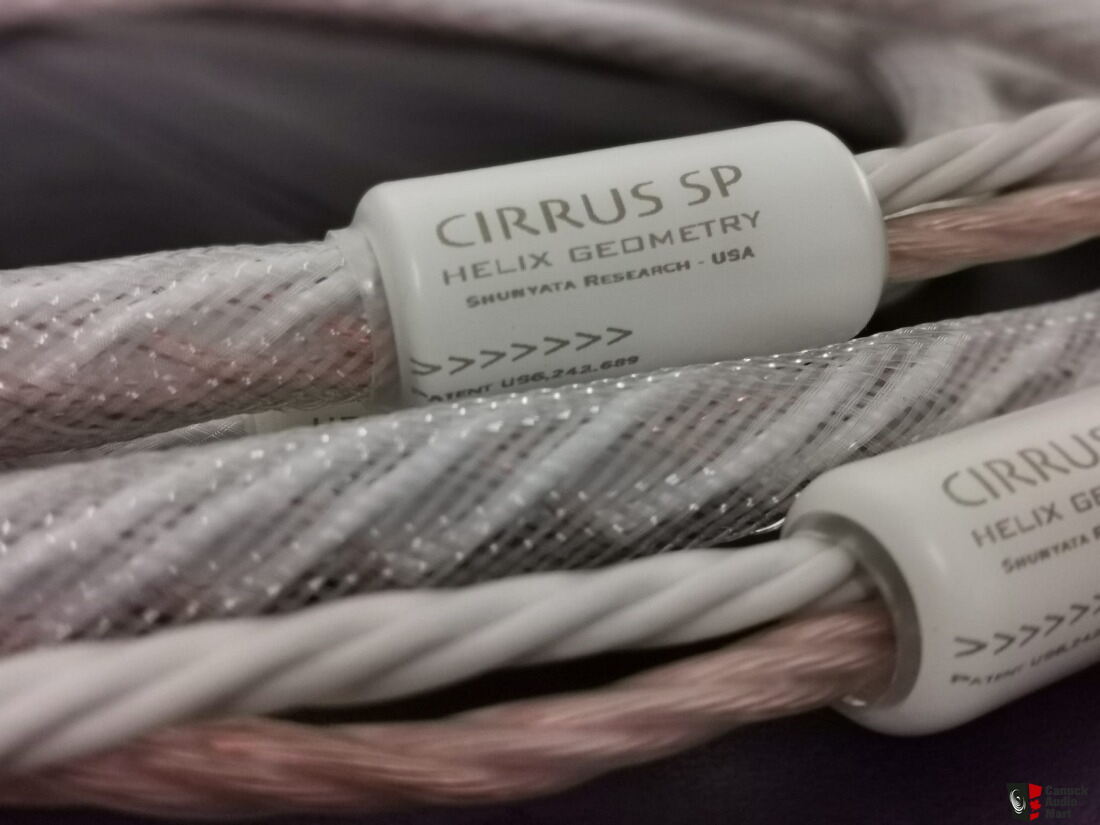 Shunyata CIRRUS SP Helix Geometry CSP-0151 Hand Built speaker cables, 8 ...