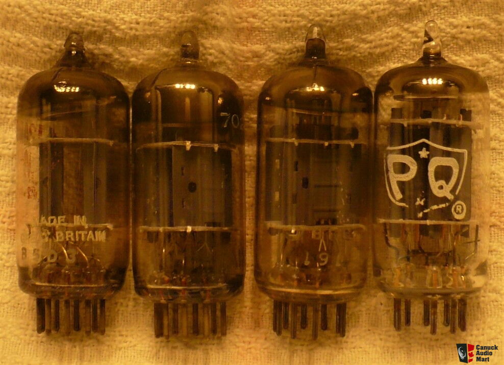 4 Single Mullard & Amperex ECC83 12ax7 Preamplifier Tubes Photo ...