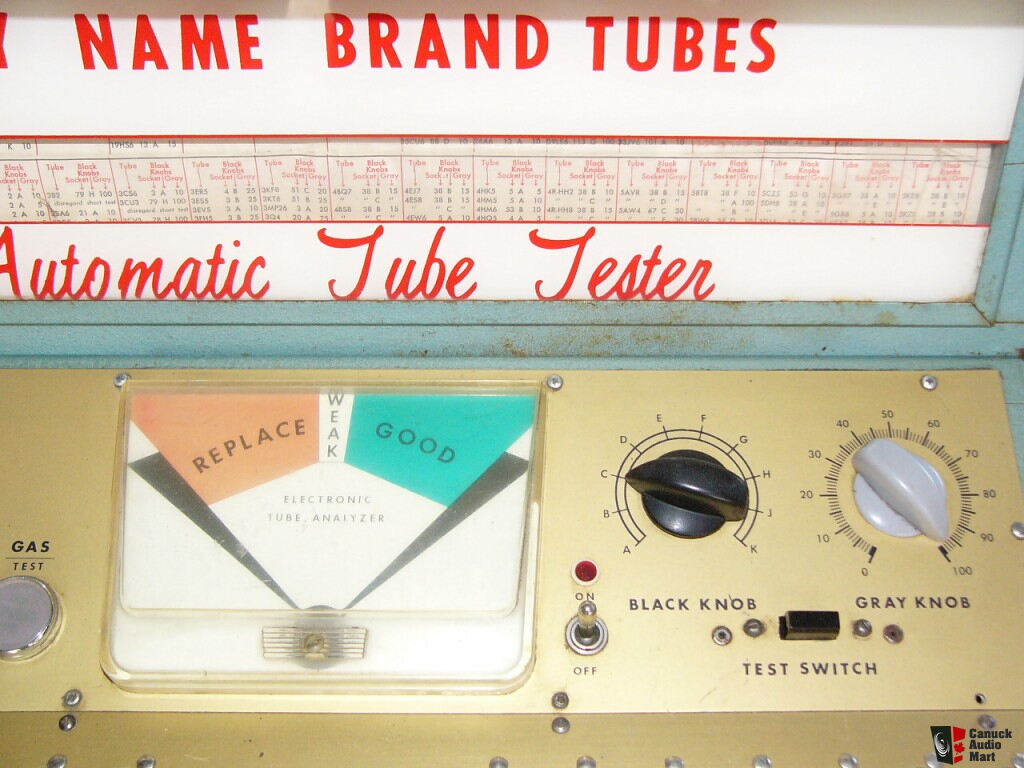 Retro 1950's “U-Test-M” Drugstore Tube Tester Photo #430018 - Canuck ...