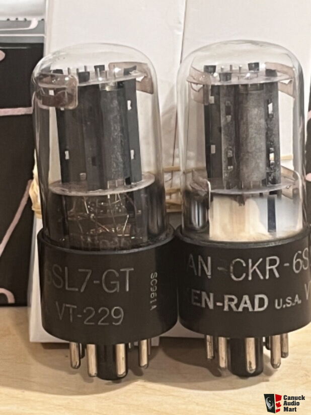 Matched Pair KENRAD VT-229 (6SL7) Military grade For Sale - Canuck ...