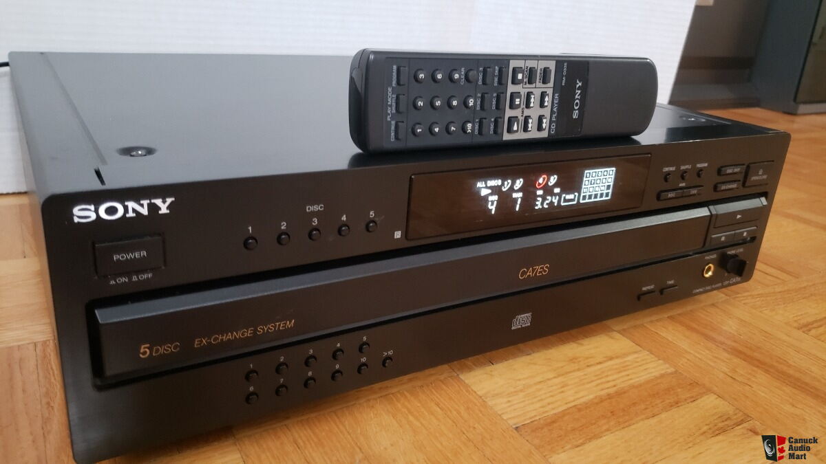 Sony CDP-CA7ES 5 Disc CD EX-Change System With Original Remote Control ...