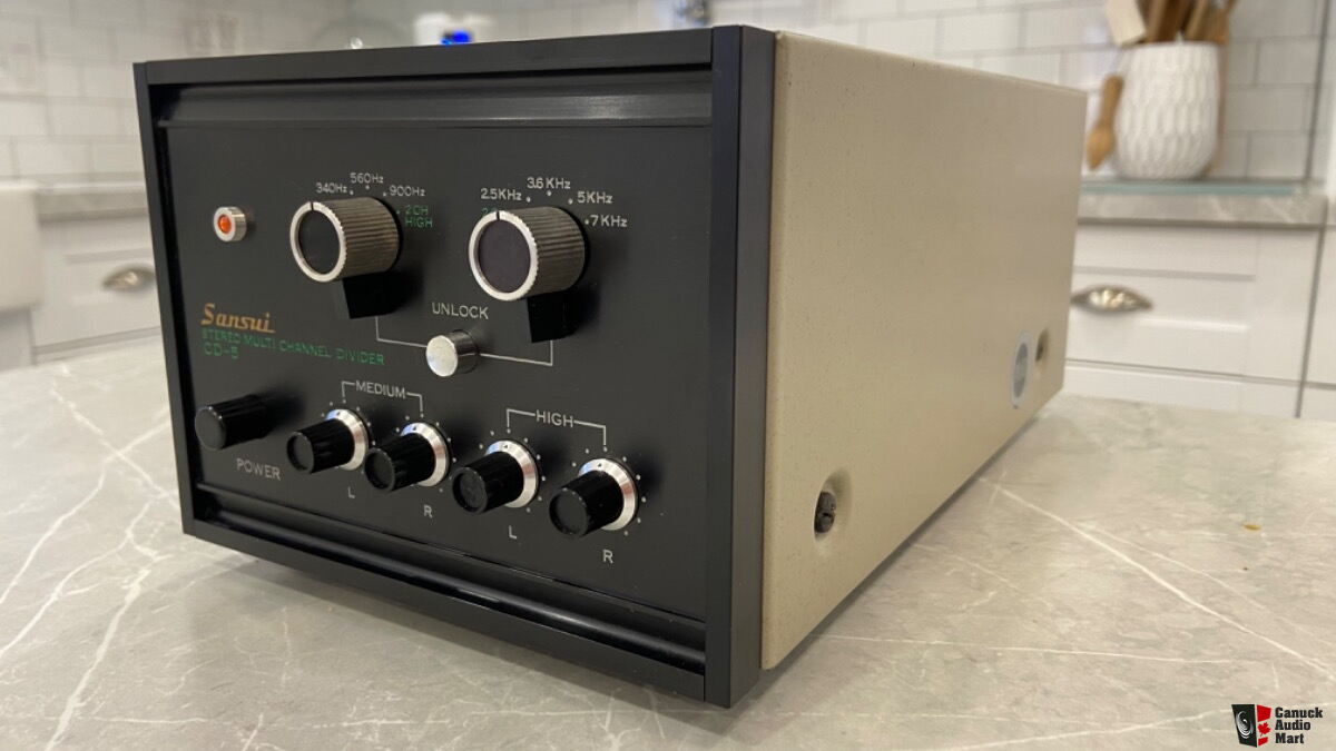 Sansui CD5 ELECTRONIC CROSSOVER perfect working,FIT BA-2000 BA-3000 CA ...