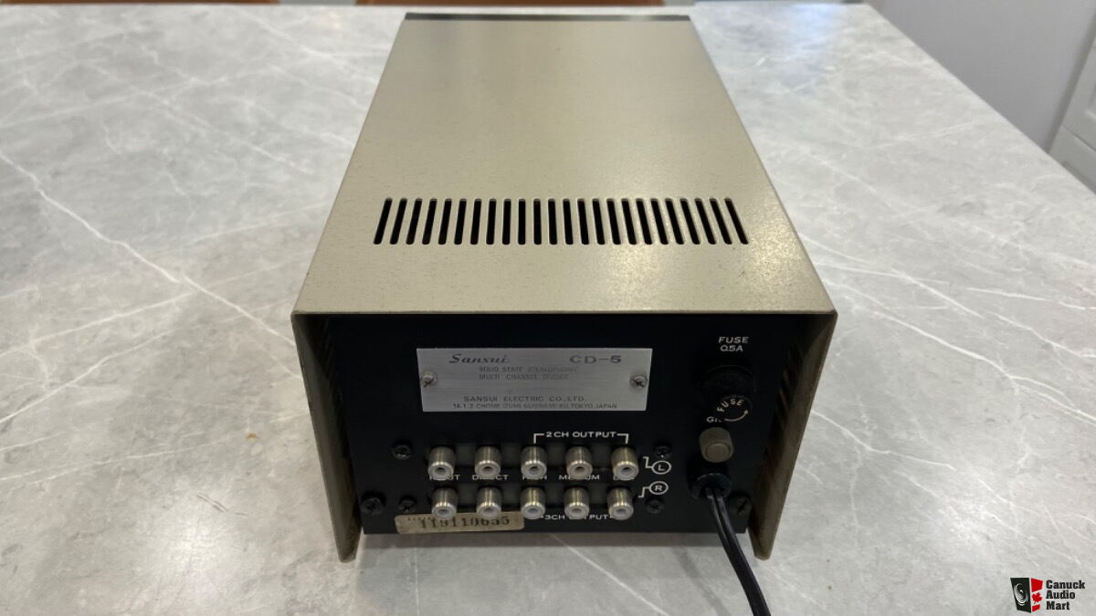 Sansui CD5 ELECTRONIC CROSSOVER perfect working,FIT BA-2000 BA-3000 CA ...
