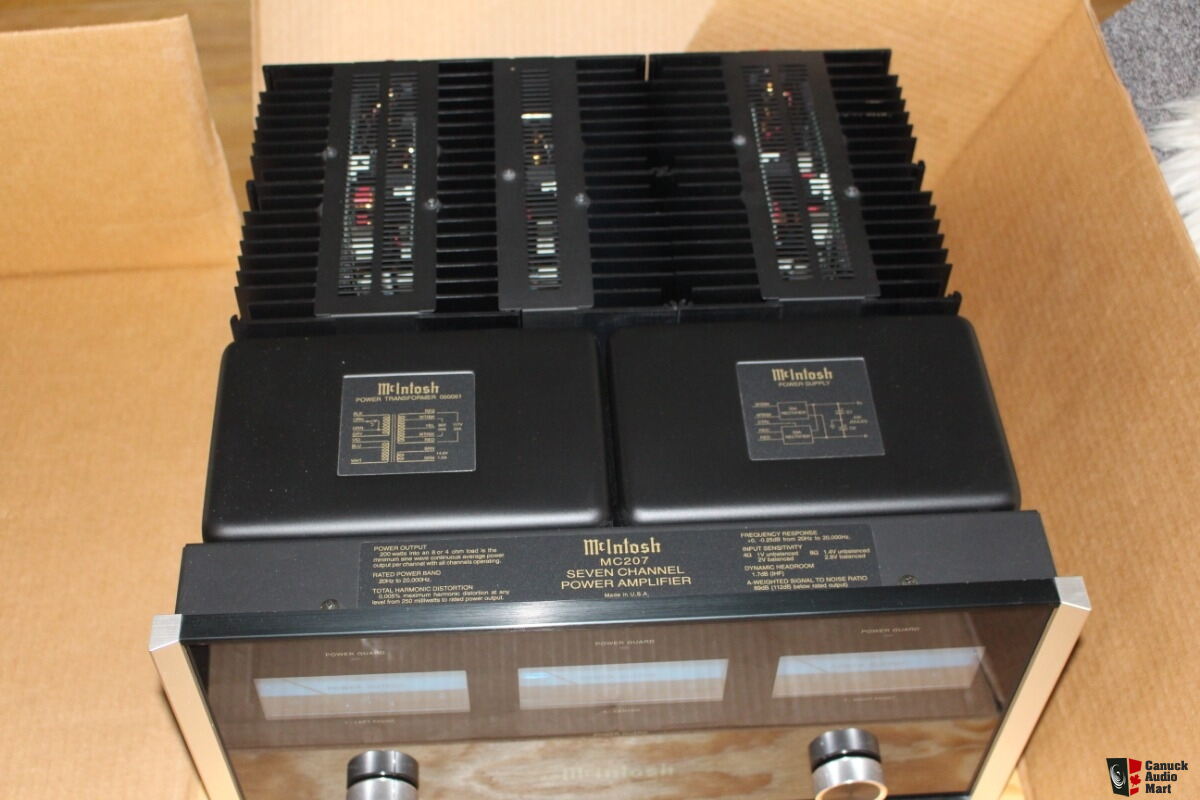 McIntosh MC-207 (7) CHANNEL Amplifier - Mint - Original Box - Serviced ...