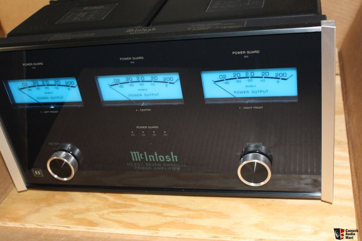 McIntosh MC-207 (7) CHANNEL Amplifier - Mint - Original Box - Serviced ...