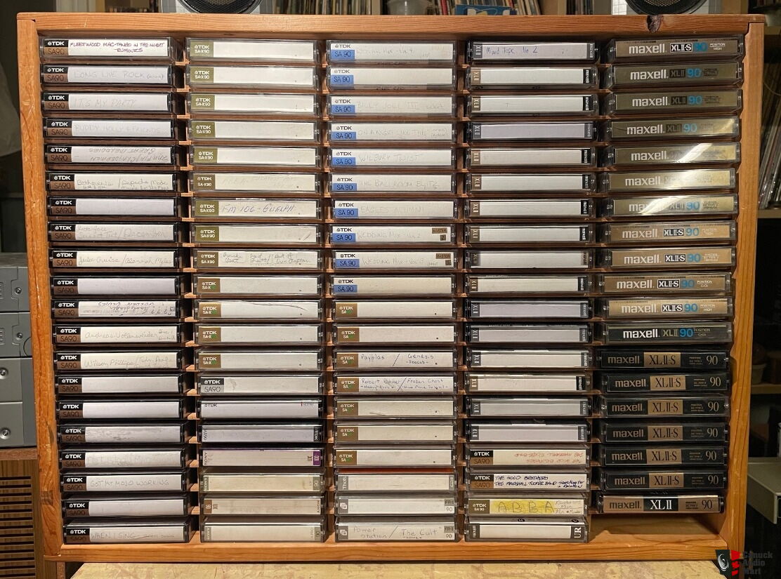 Vintage audio cassettes Maxell, TDK,Sony.BASF. Made in Japan Photo ...