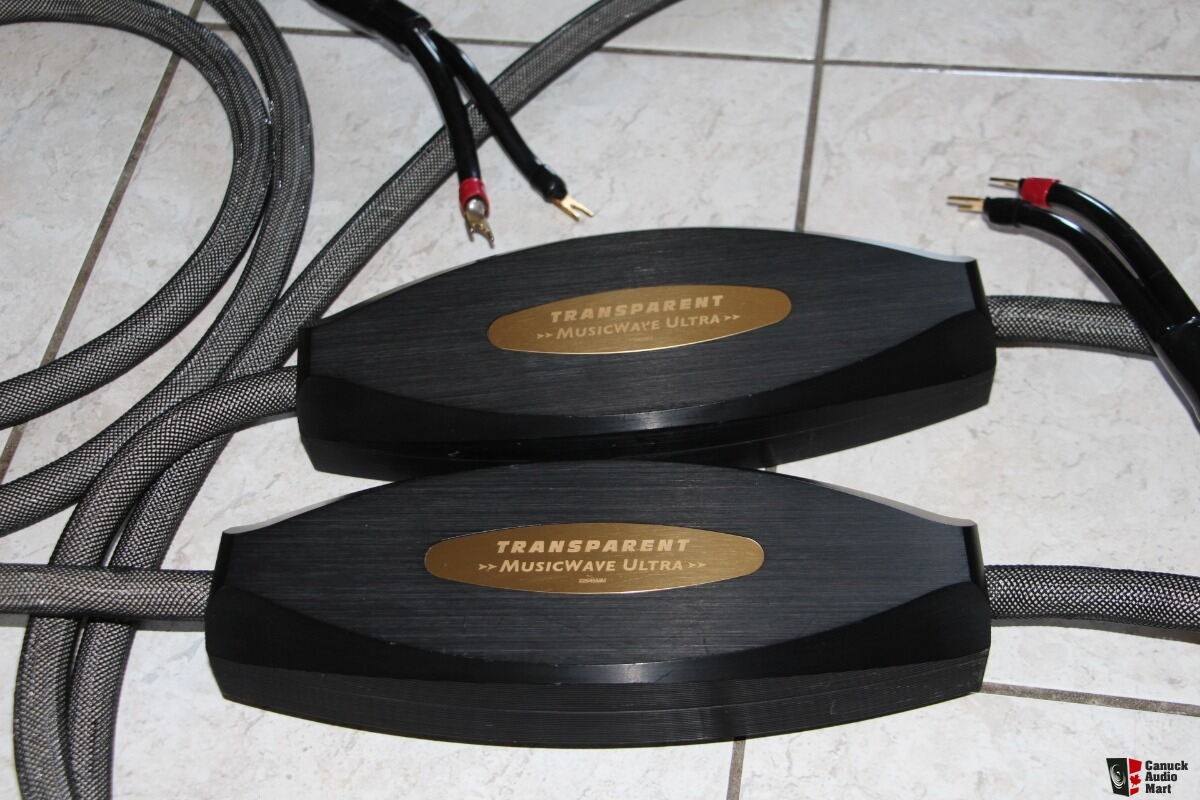 Transparent Audio MusicWave Ultra MM speaker cables, 15 feet (4.6m ...