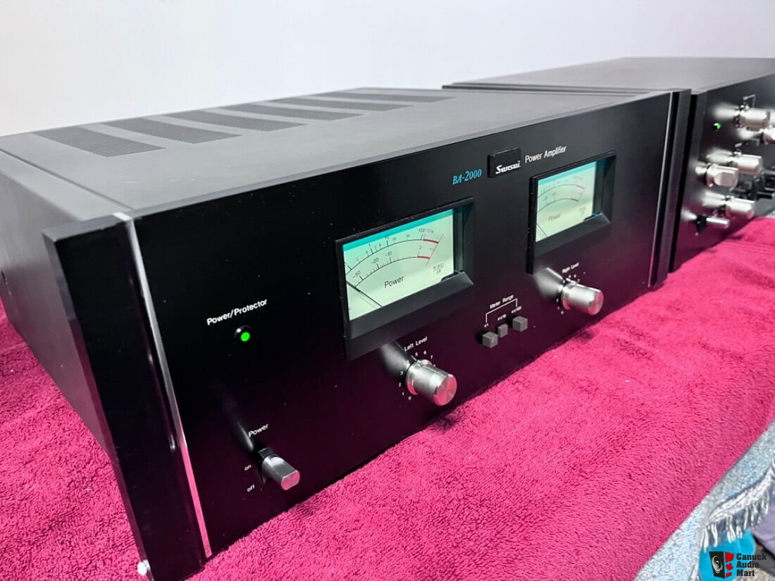 Vintage Top Line Sansui BA-2000 Stereo Amp w/VU Meters, JAPAN, Tested ...