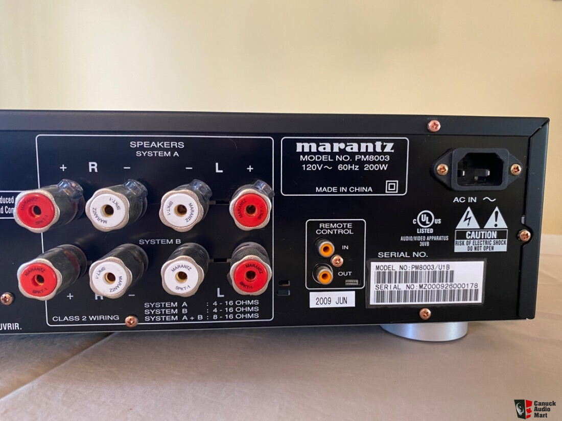 Marantz PM 8003 Integrated Amplifier Photo #4336190 - UK Audio Mart