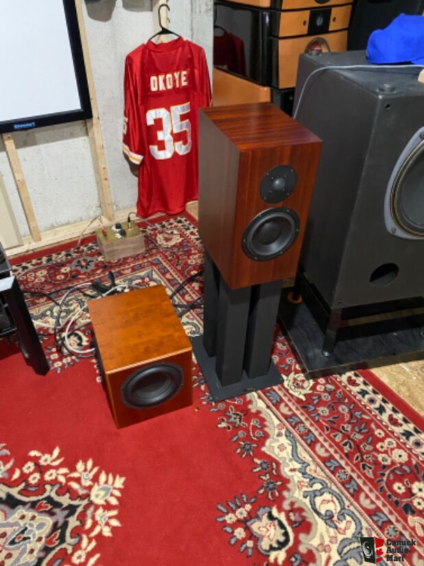 Totem Mani 2/ dual Storm sub setup w Atlantic 4 post stands Photo ...