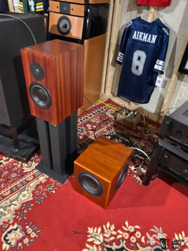 Totem Mani 2/ dual Storm sub setup w Atlantic 4 post stands Photo ...