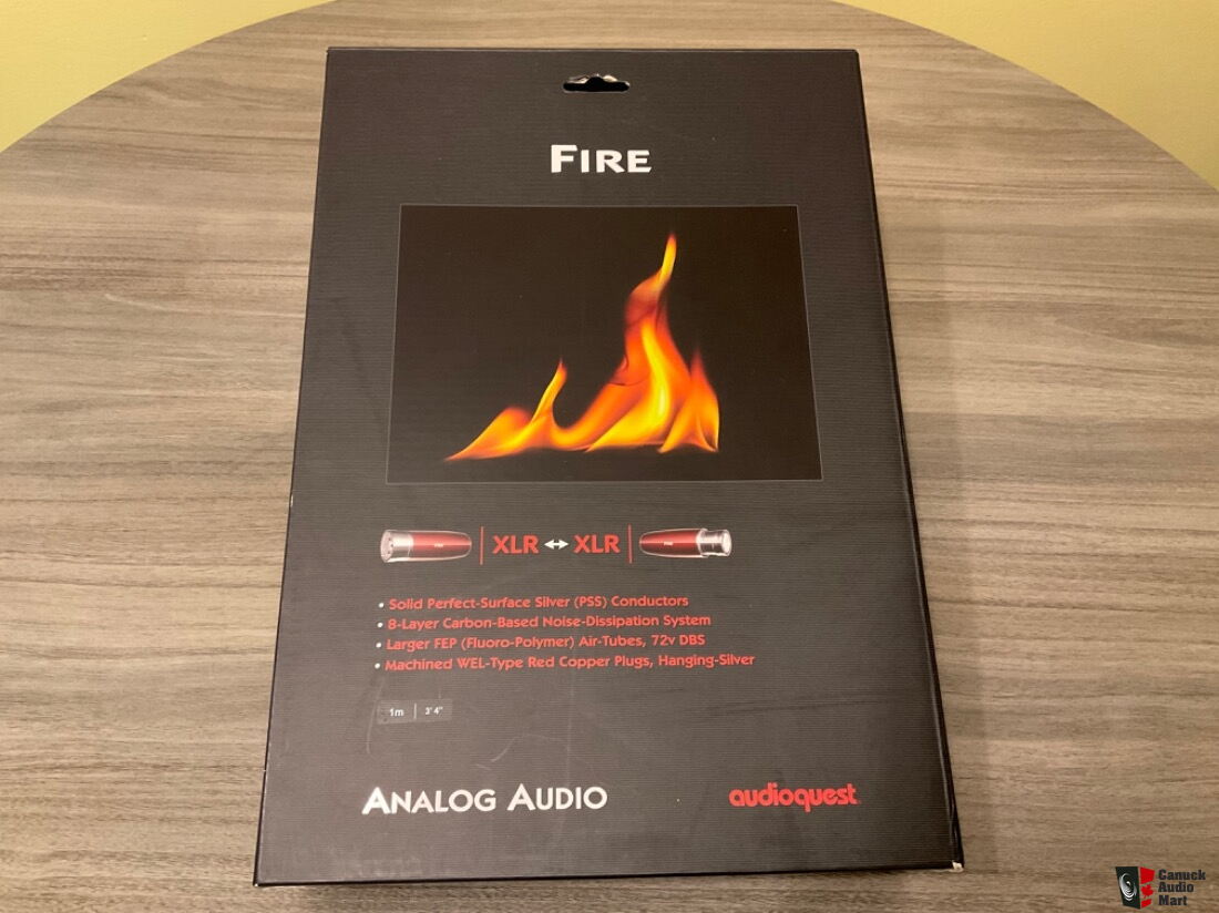Audioquest FIRE XLR Interconnects 1M Shipping Included REDUCED For Sale ...