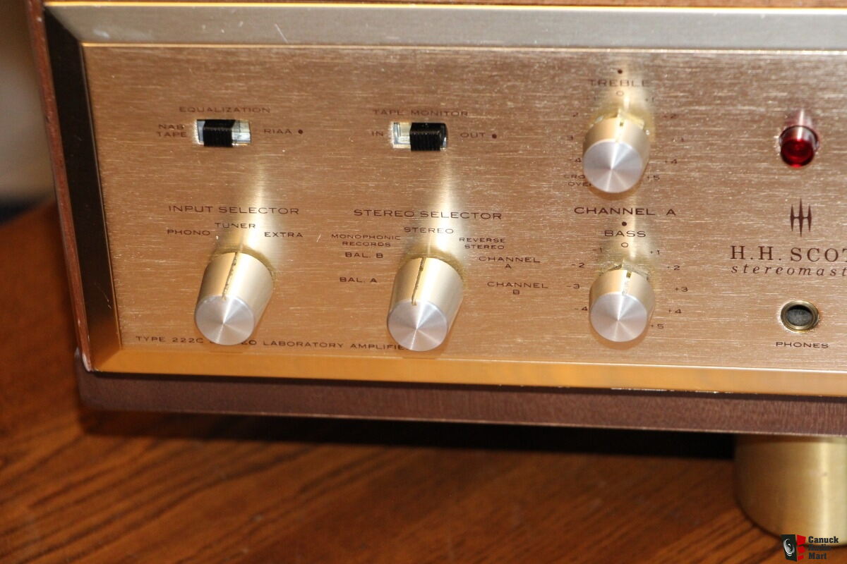 HH Scott 222c tube integrated amp with Mapleshade upgrades Photo ...