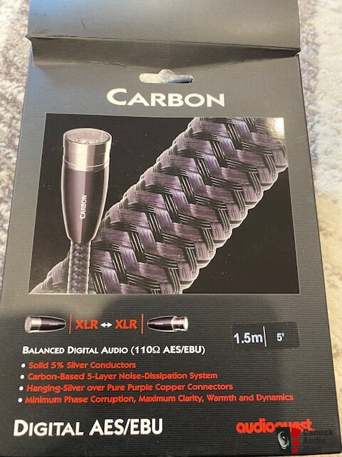 Audioquest Carbon XLR Balanced Digital Cables For Sale - UK Audio Mart