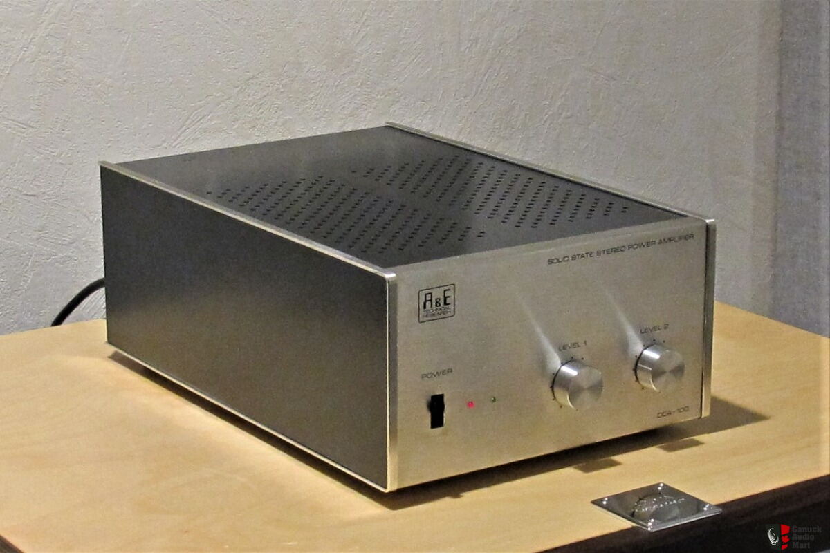 A&E Technical Research DCA 100 solid state stereo power amplifier ...