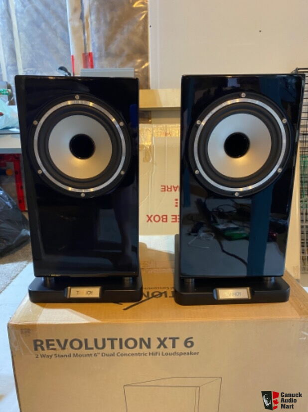 Tannoy XT6 Bookshelf Speakers Gloss Black Photo #4357322 - UK Audio Mart