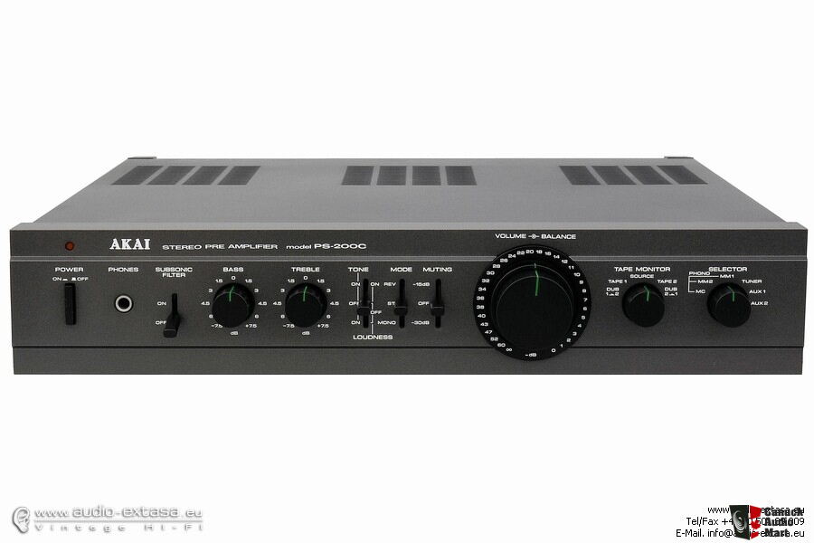 Rare Akai Power Amplifier PS-200M-Performance Upgraded with Matching ...
