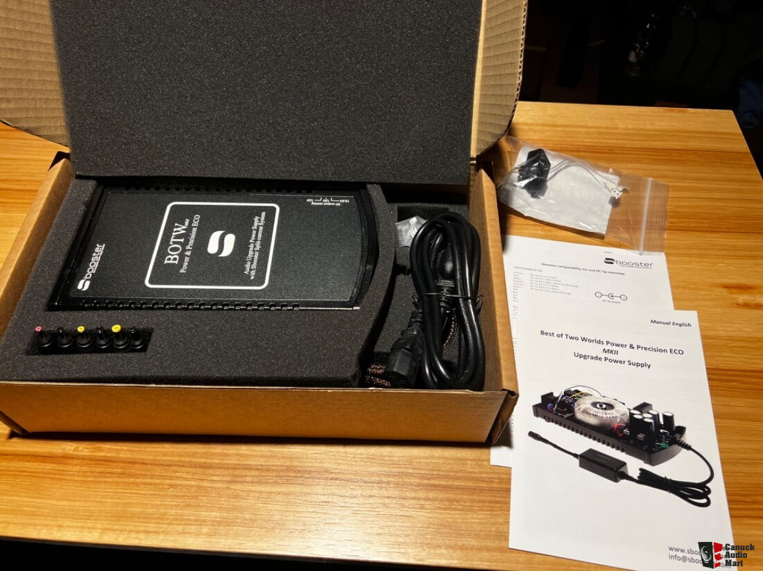 Sbooster 12-13.5V mk 2 with Lumin adapter For Sale - Canuck Audio Mart