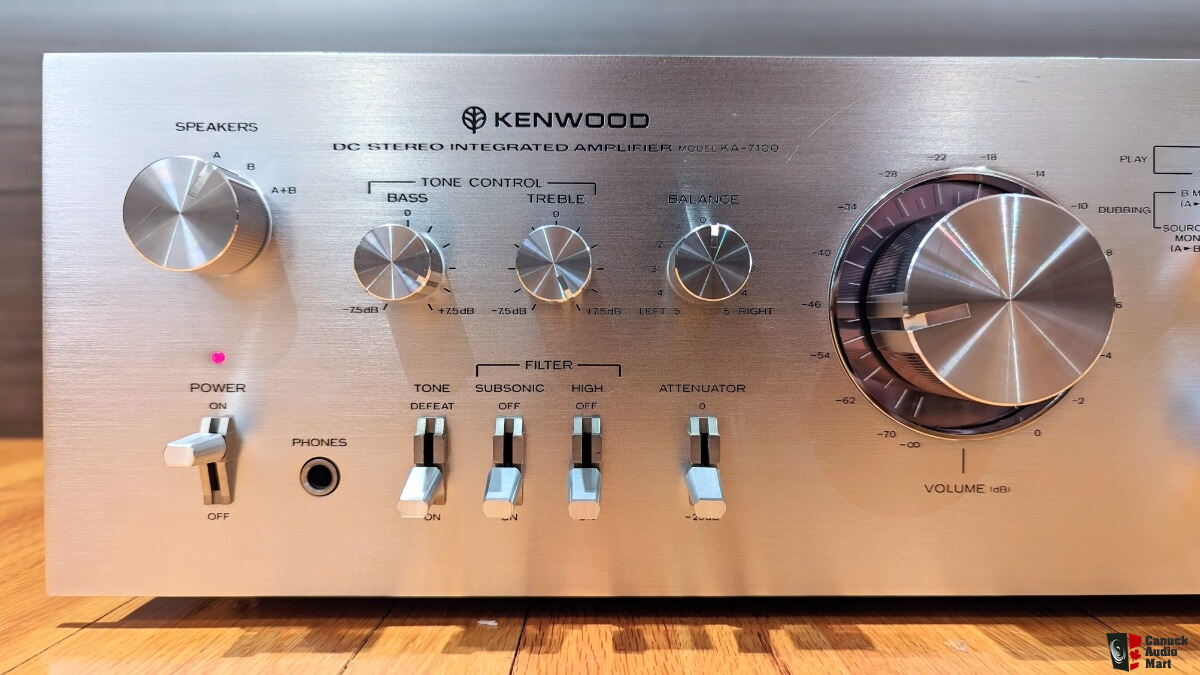 Kenwood KA 7100 Stereo Amplifier Newly Re Capped Fully Serviced And Kenwood KA 7100 Stereo Amplifier Newly Re Capped Fully Serviced And