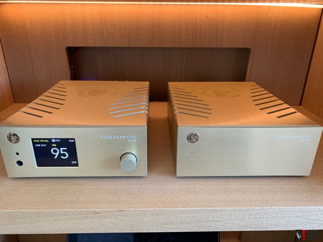 Gold Note DS10 and PSU10 EVO in special order gold priced to go with ...