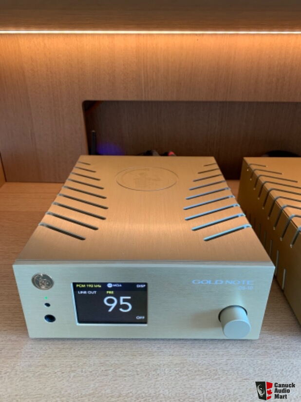 Gold Note DS10 and PSU10 EVO in special order gold priced to go with ...