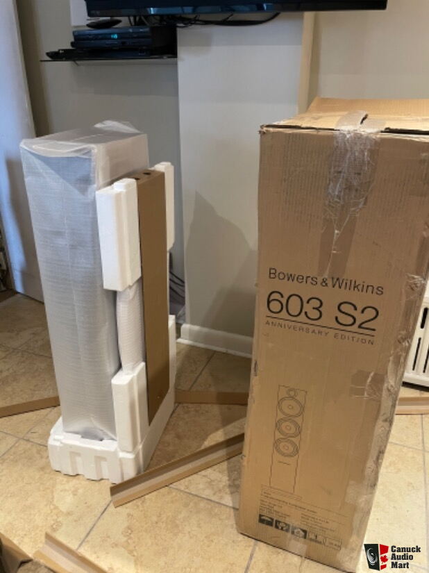 B&W 603 S2 Anniversary Edition in White Oak. Single speaker For Sale ...