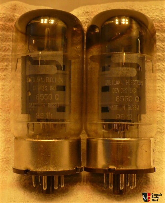 1 Good Used Testing Pair Of Svetlana 6550C Output tubes For Sale - UK ...